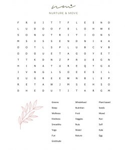 Health and Wellness | Resources | Nurture & Move